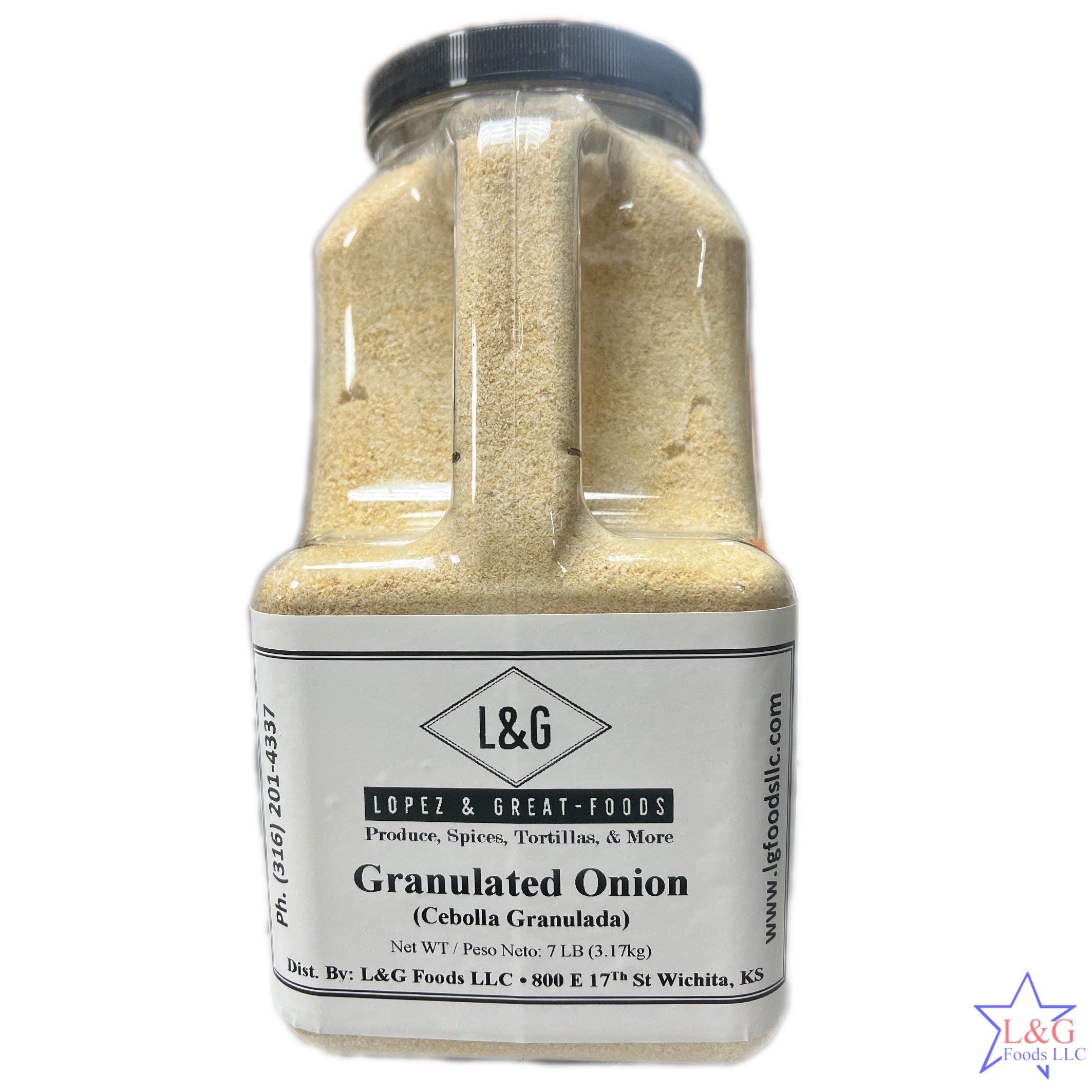 LG Granulated Onion 7lb | L&G Foods LLC