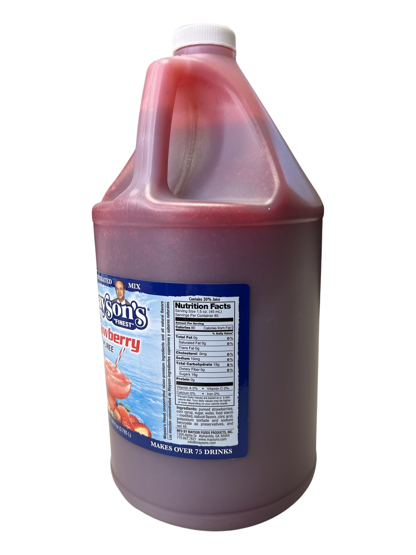 Mayson's - Strawberry Puree Mix 1 Gal | L&G Foods LLC